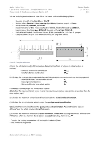 Reinforced concrete Course Assignments, 2022 | PDF
