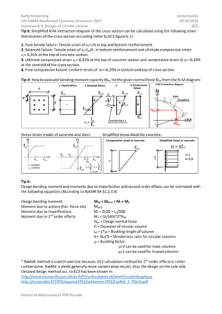 Reinforced concrete Course Assignments, 2022 | PDF