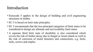 Structural Design in Timber Structures 2 | PPTX