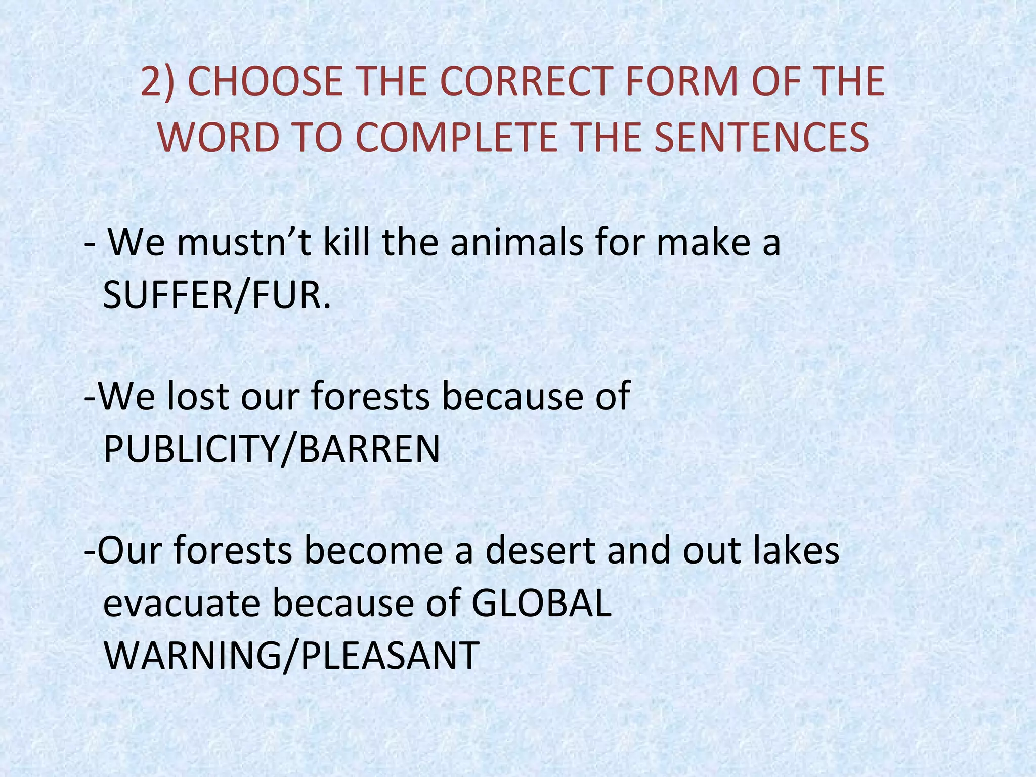 Weather vocabulary/simple present/progressive | PPT