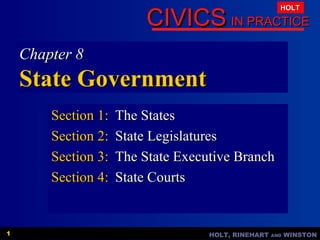 Civics Chapter 8- State Government | PPT