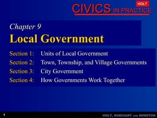 Civics Chapter 9- Local Government | PPT
