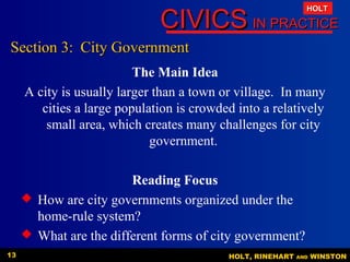 Civics Chapter 9- Local Government | PPT