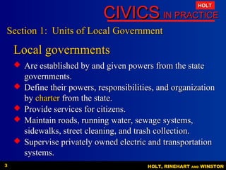 Civics Chapter 9- Local Government | PPT