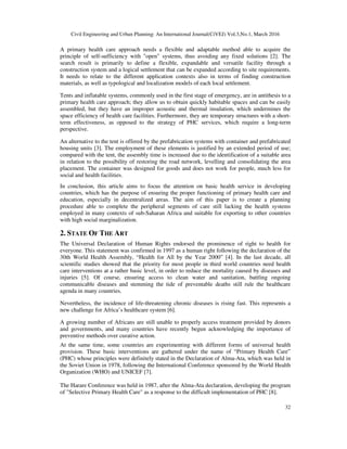 SOCIAL AND HEALTH FACILITIES: HEALTH POST PLANNING FOR A NEW ...