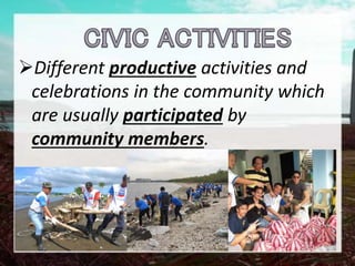Civic Activities of Filipinos | PPTX