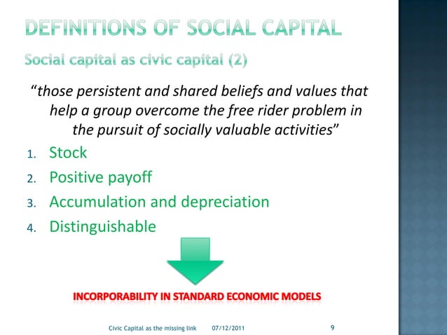 CIVIC CAPITAL AS THE MISSING LINK | PDF