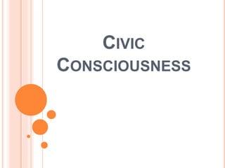 Civic consciousness | PPTX