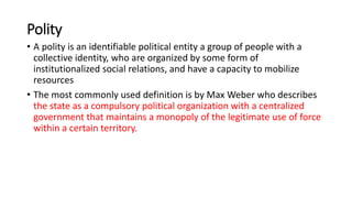 Understanding government and governmental System | PPTX