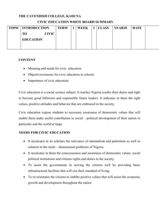 CIVIC EDUCATION FOR FIRST TERM SSS1 updated copy.docx