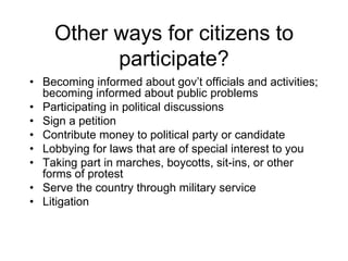 Civic engagement ppt lecture | PPSX