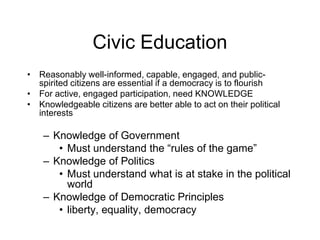 Civic engagement ppt lecture | PPSX