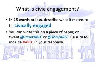 Civic Engagement Through Social Media | PPTX