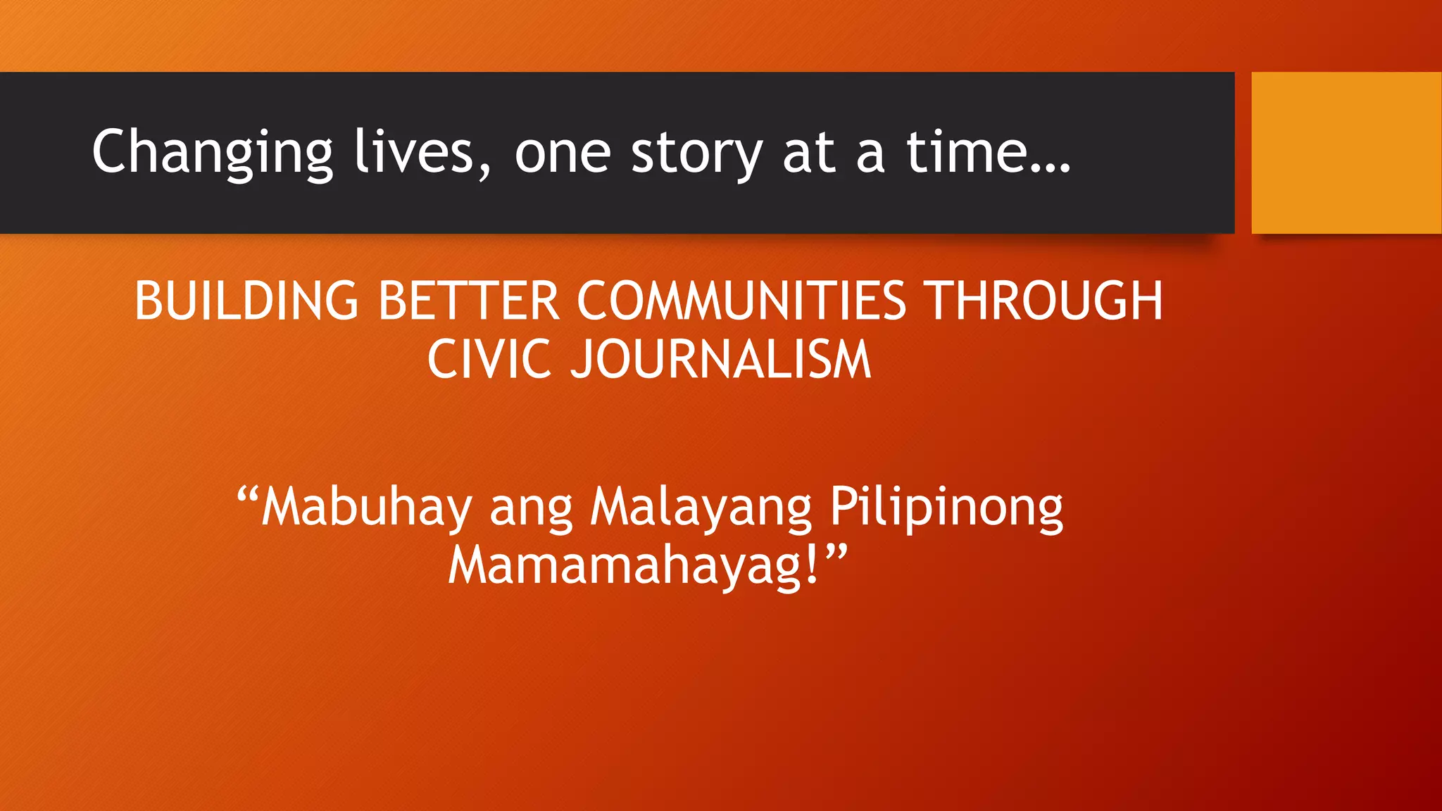 What is Civic Journalism? | PPT