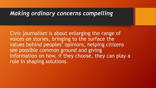 What is Civic Journalism? | PPTX