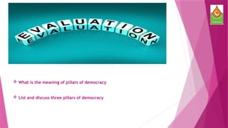CIVIC EDUCATION ON DEMOCRACY (PILLARS OF DEMOCRACY) .pptx