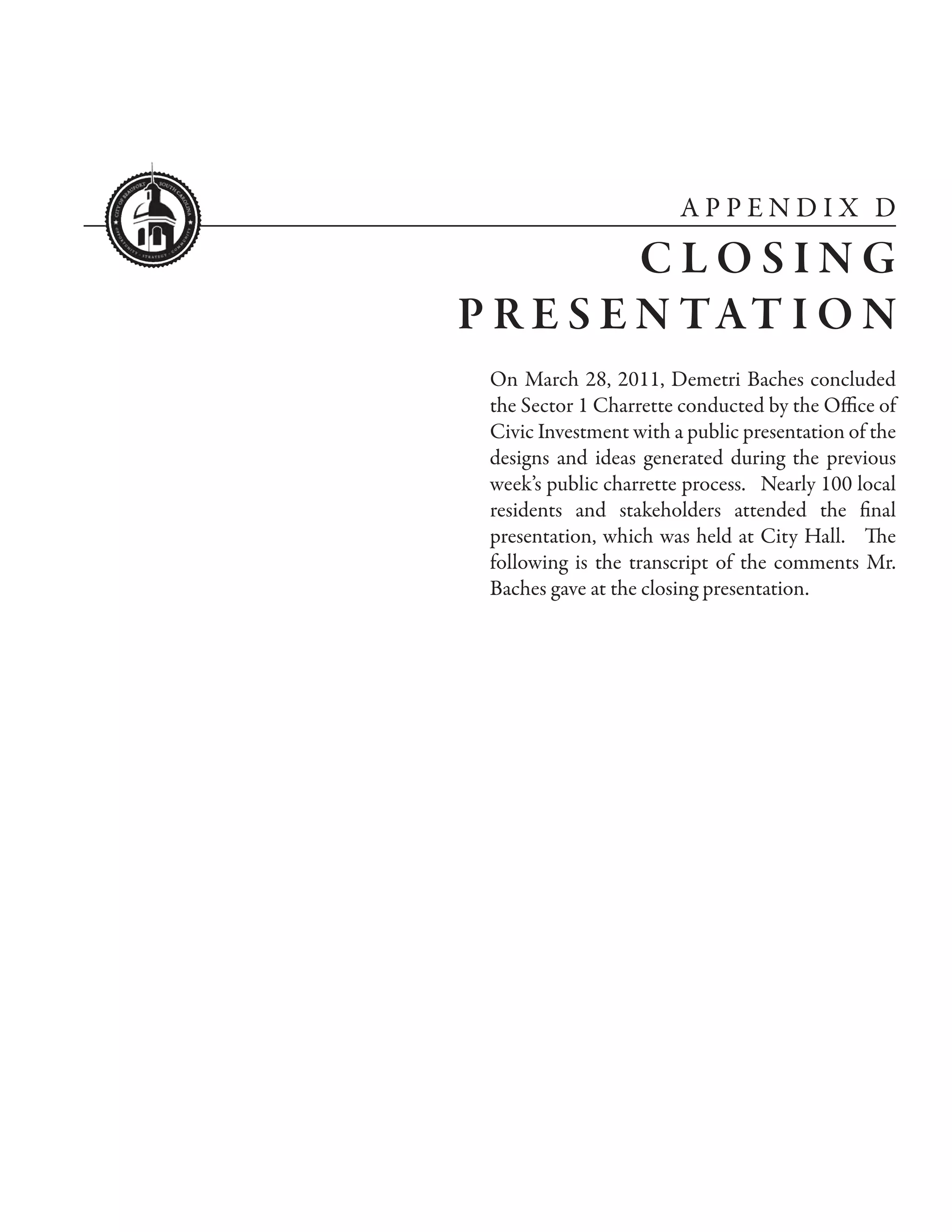 Civic masterplan sector1-appendixd | PDF