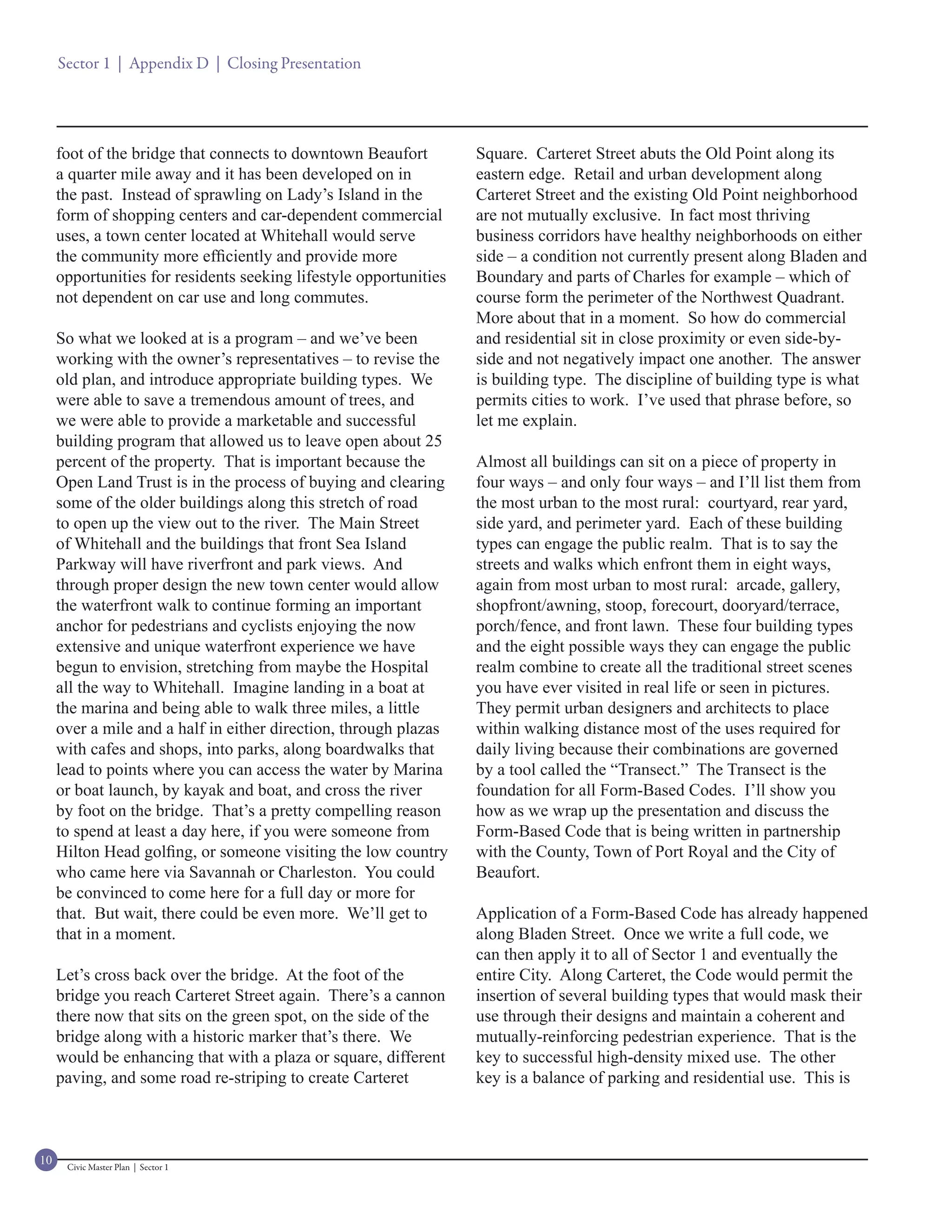 Civic masterplan sector1-appendixd | PDF