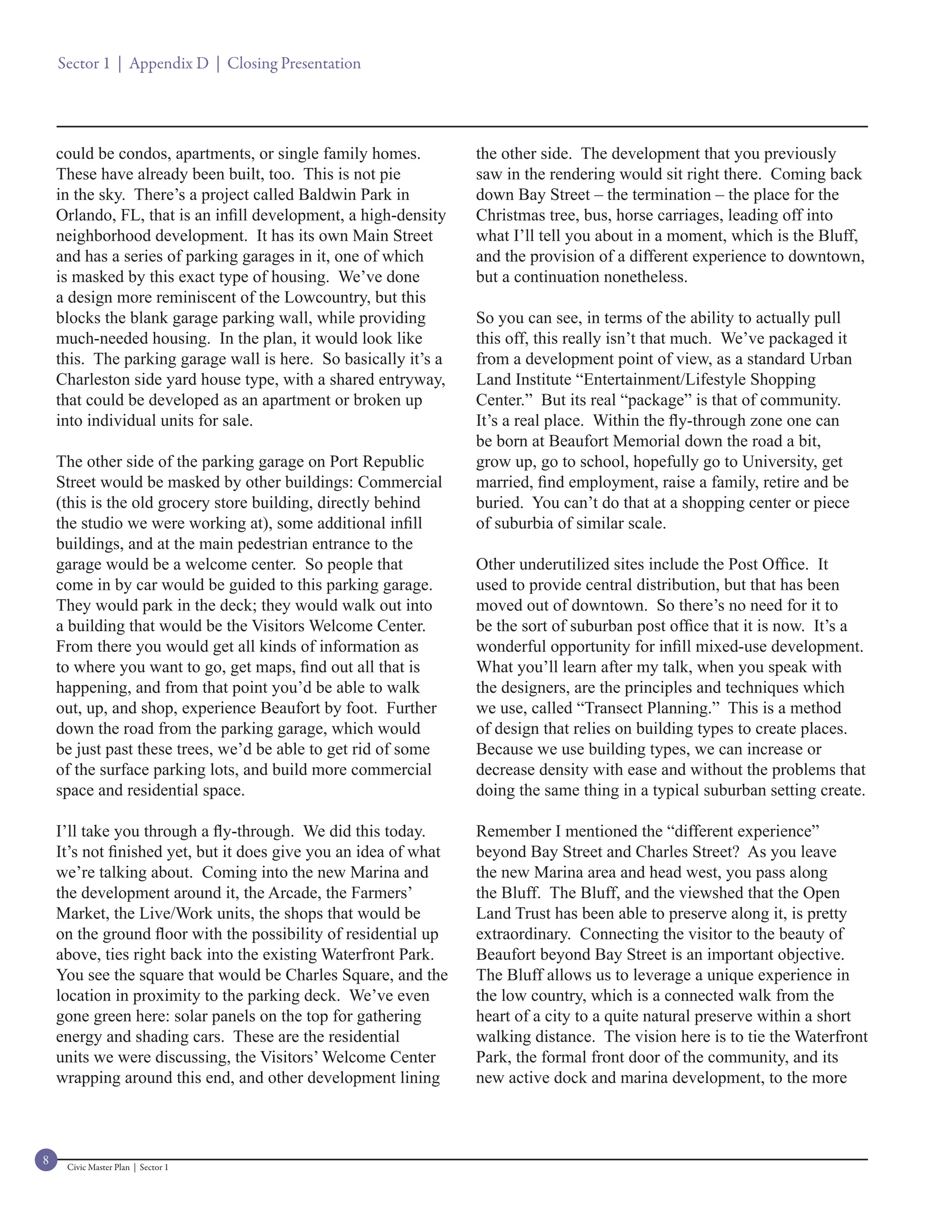 Civic masterplan sector1-appendixd | PDF