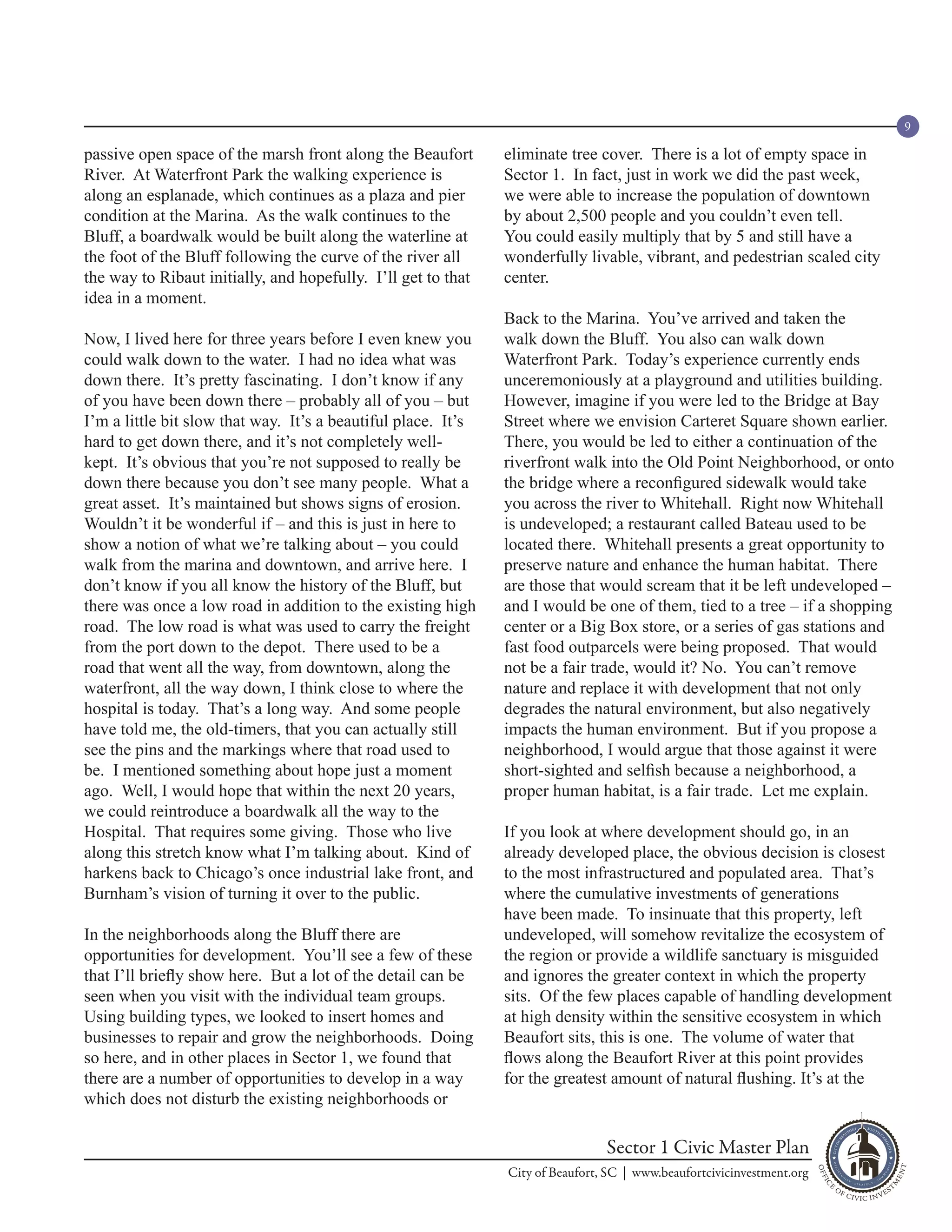 Civic masterplan sector1-appendixd | PDF