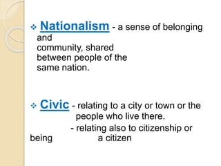 Civic nationalism | PPT