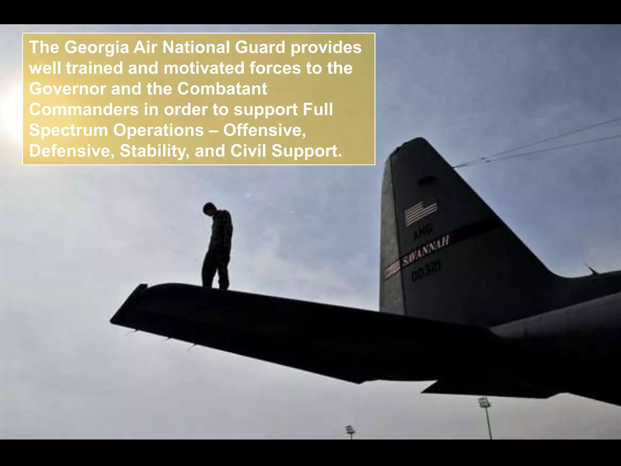 Civic Organization Brief (Georgia Air National Guard) | PPT