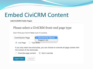 CiviCRM and CMS Integration | PPT
