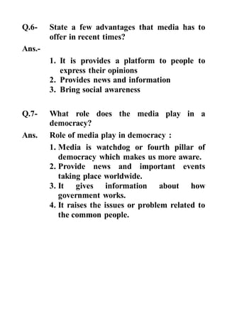 Cambridge Social Science, Class 7 Civics | DOCX