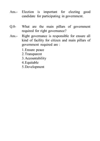 Cambridge Social Science, Class 7 Civics | DOCX