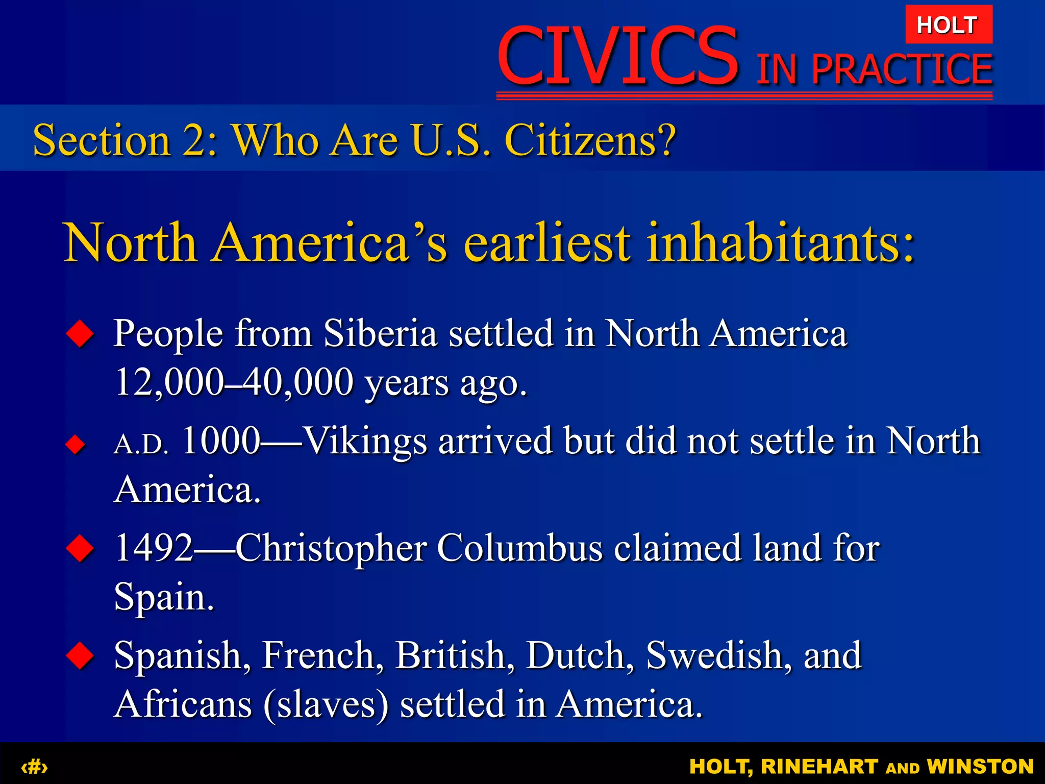 Civics ch.1 we the people | PPT