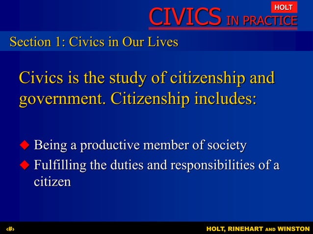 Civics ch.1 we the people | PPT | Civic affairs | Politics
