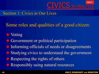 Civics ch.1 we the people | PPT | Civic affairs | Politics