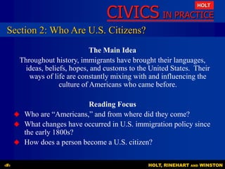 Civics ch.1 we the people | PPT