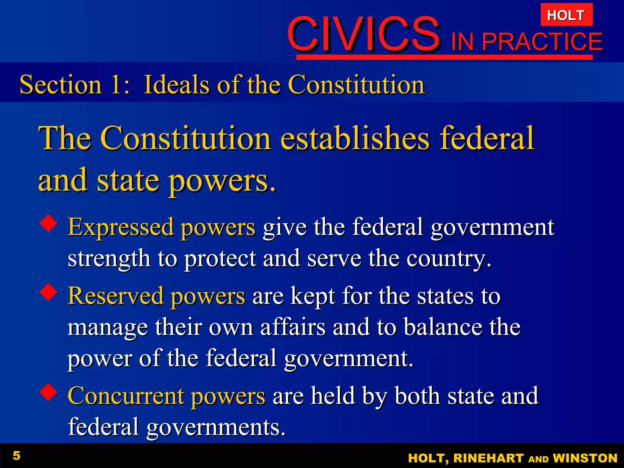 Civics ch.3 united states const | PPT
