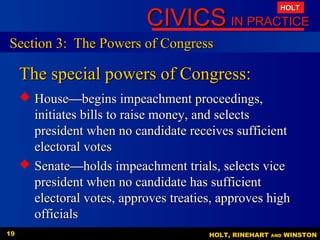 Civics ch.5 legislative branch | PPT