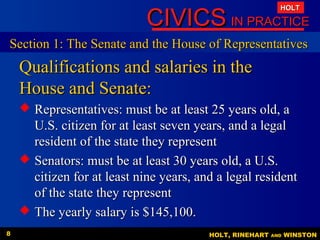 Civics ch.5 legislative branch | PPT