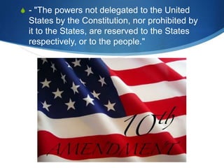 Civics 10th amendment project | PPT