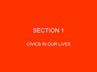 Civics chapter 1 | PPT