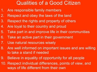 Civics chapter 1 | PPT