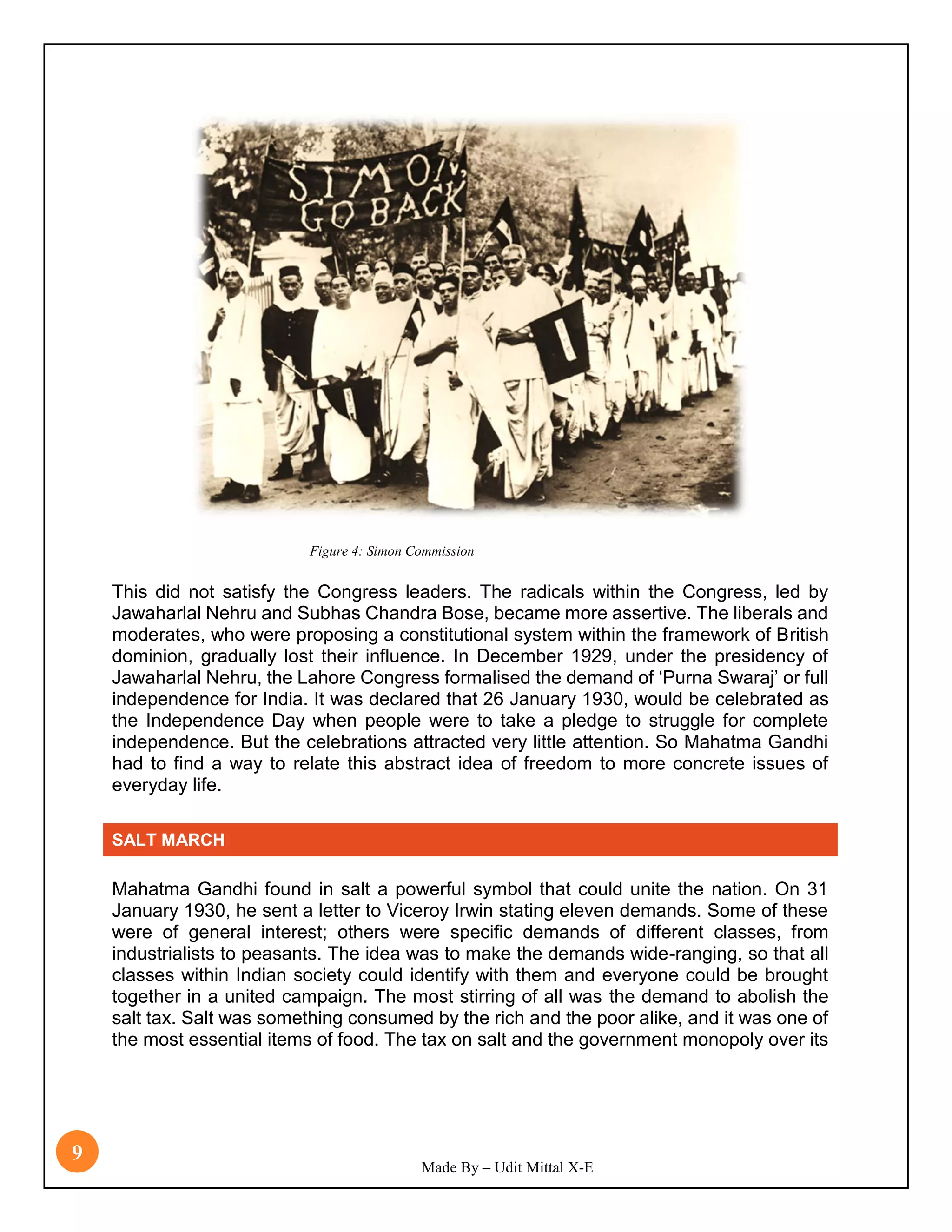 Nationalism In India ( Project) | PDF