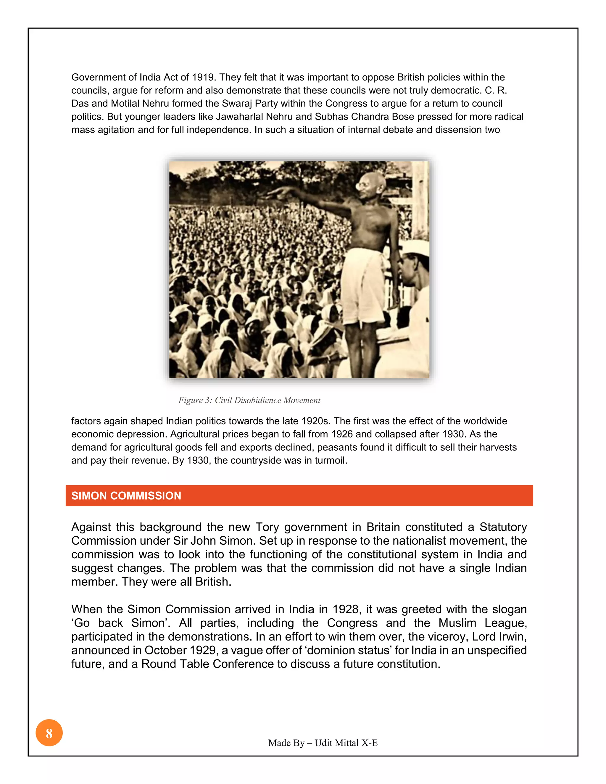 Nationalism In India ( Project) | PDF