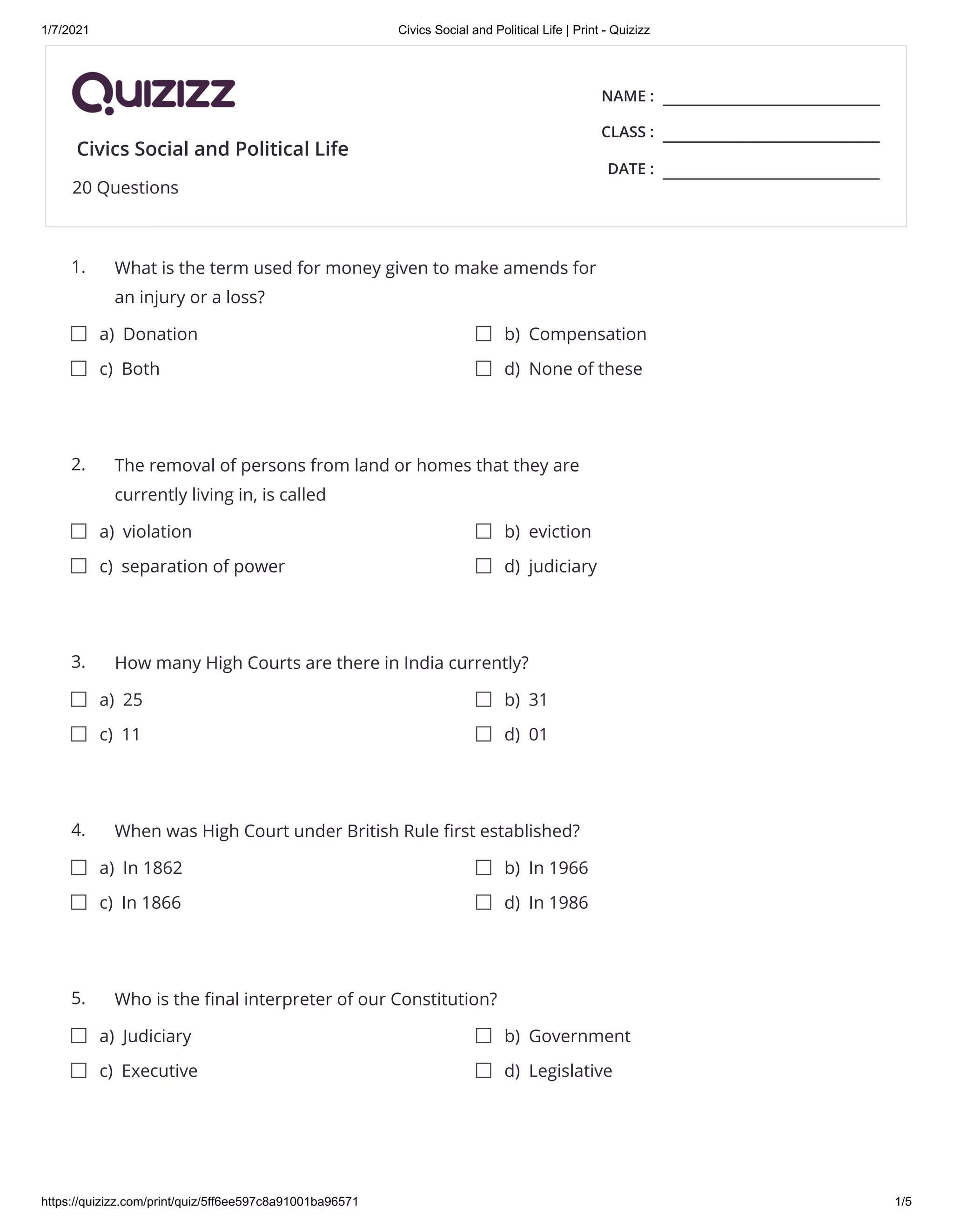 Civics social and political life | PDF | Free Download
