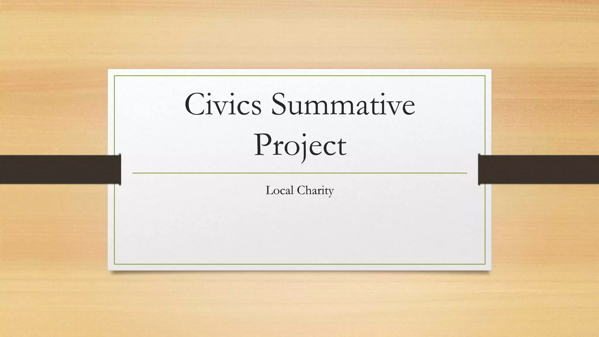 Civics summative project | PPTX