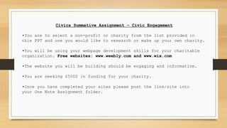 Civics summative project | PPT