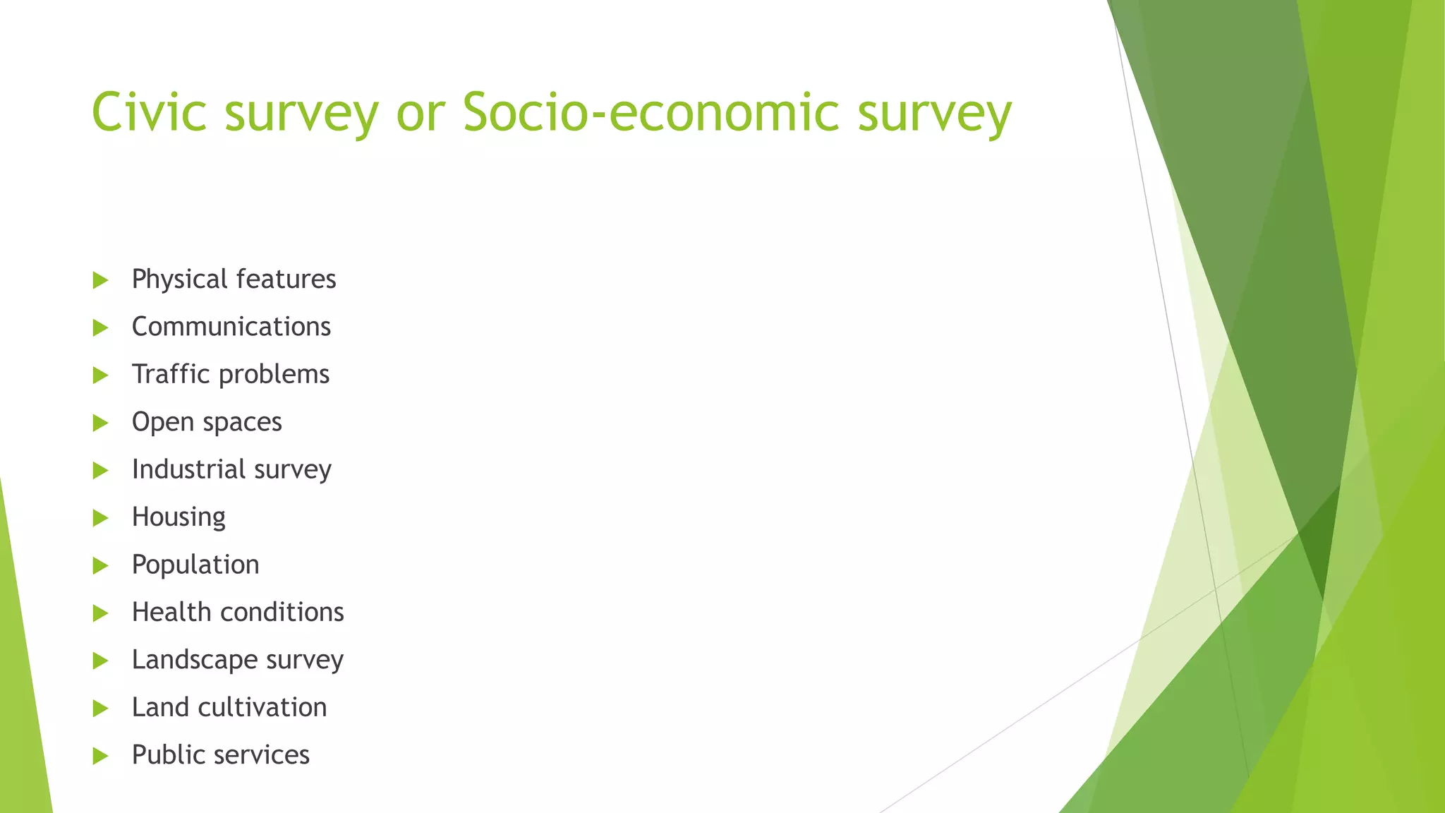 Civic survey- Building And Town Planning-GTU-Civil Engineering | PPTX