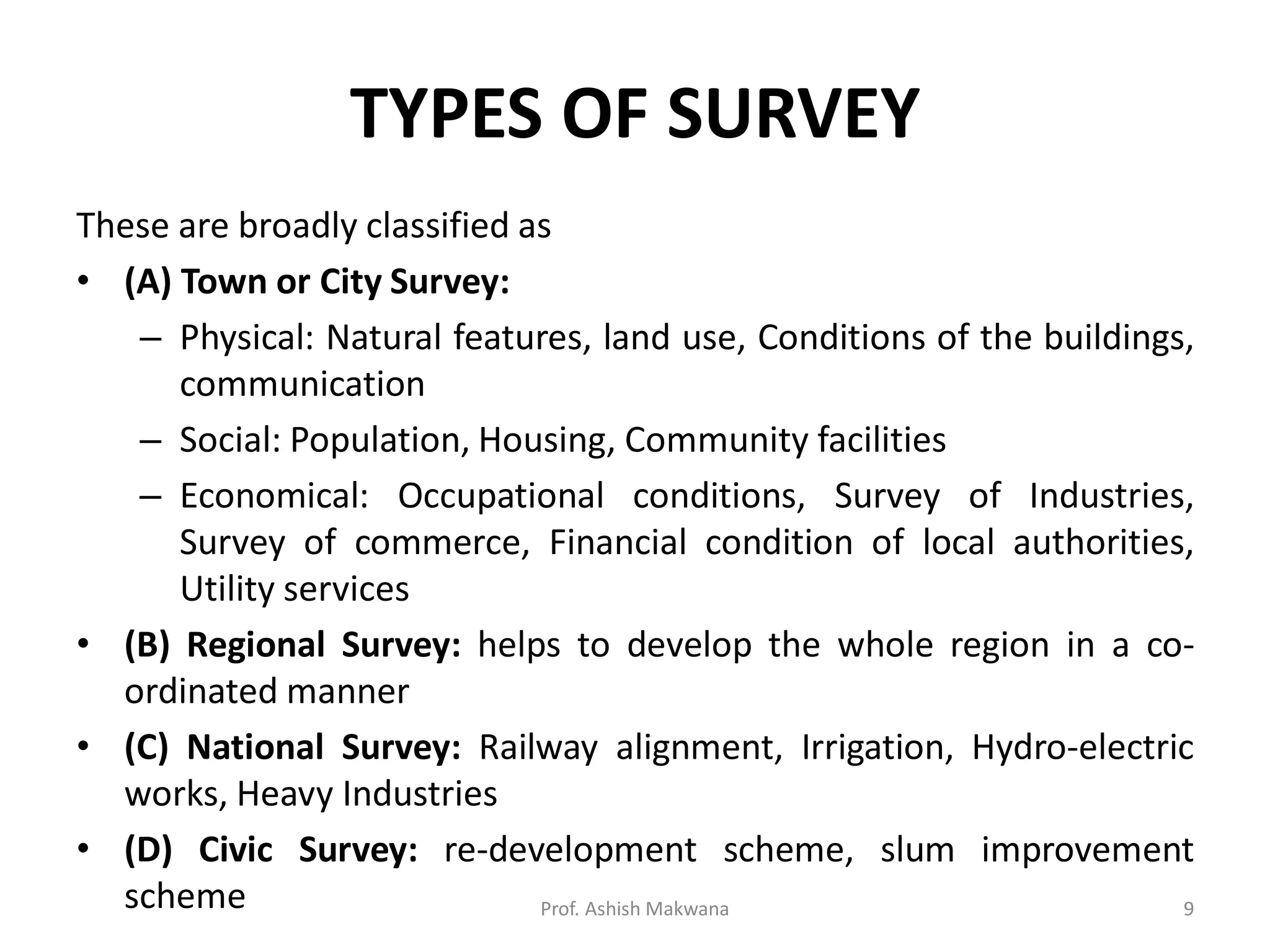 Civic Survey_Building and Town Planning | PDF