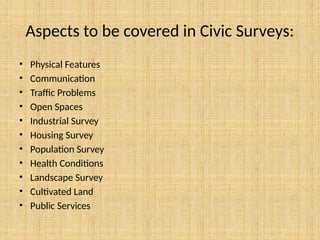 Civic Surveys used in civil engineering.pptx