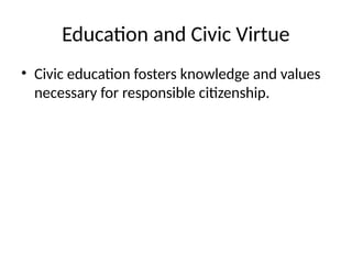 Civic virtue abot as a professional power pont | PPTX