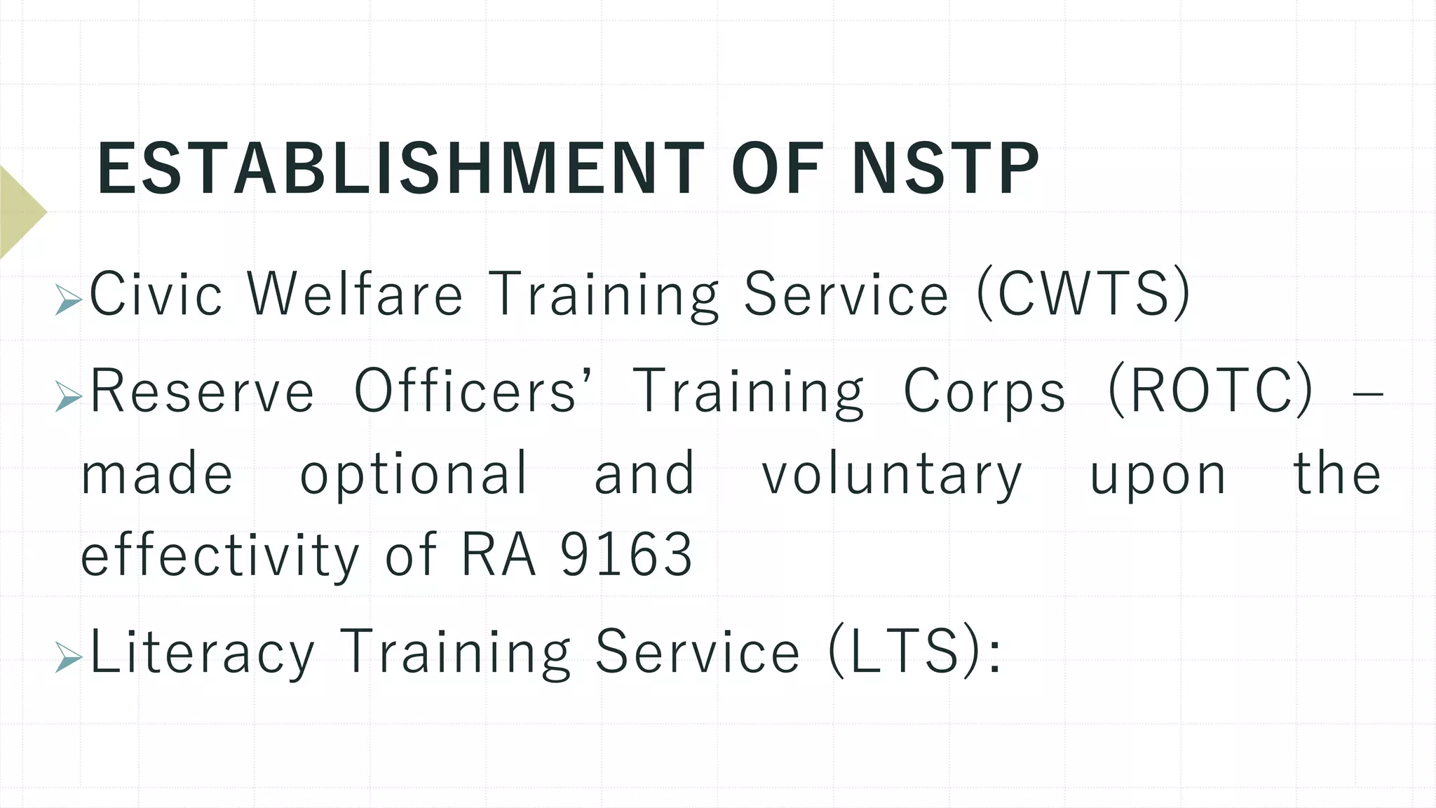 CIVIC WELFARE TRAINING SERVICE Lecture No. 1.pptx
