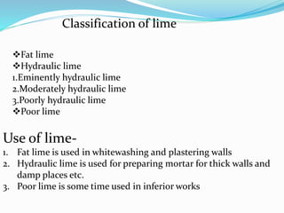 building materials civil 1st sem | PPTX